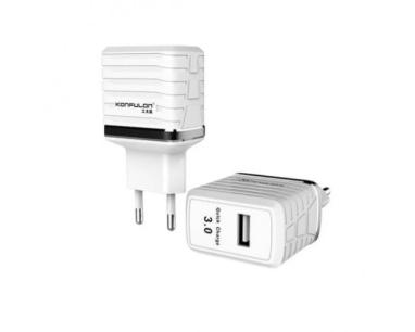 KONFULON Kućni punjač Konfulon C32Q fast 18W USB-A + kabal USB-C