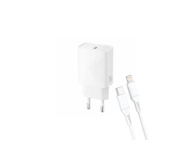 XO Kućni punjač XO L160 fast 20W Type C + lightning kabal