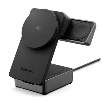 SPIGEN ESSENTIAL QI2.2 FOLDABLE 3-IN-1 MAGNETIC WIRELESS CHARGER - 25W - BLACK