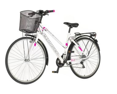 EXPLORER Bicikla city Explorer lady 28/V-BRAKE/18 brzina/sa korpom/belo roza