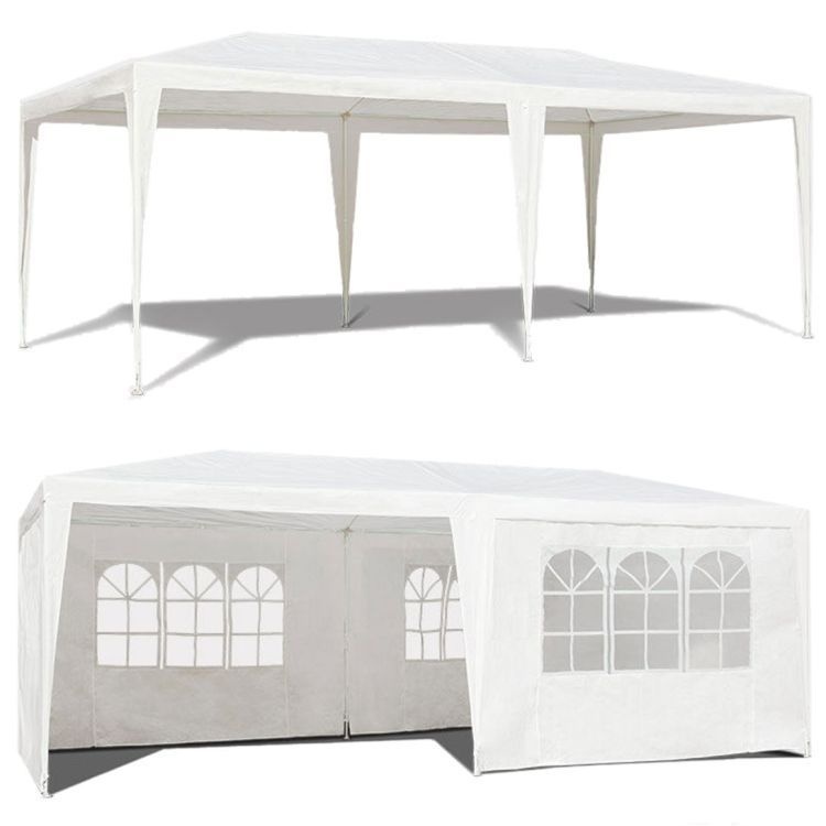 Baštenski šator, 3x6 m, 6 stranica, white, MultiGarden