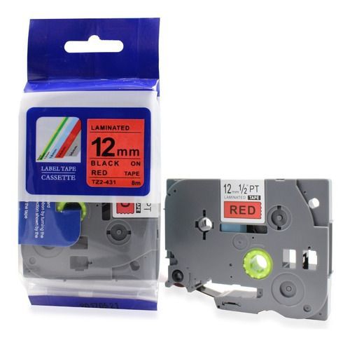 PUTY - Kompatibilna Brother TZe-431 Traka 12mm | Crno na Crveno |