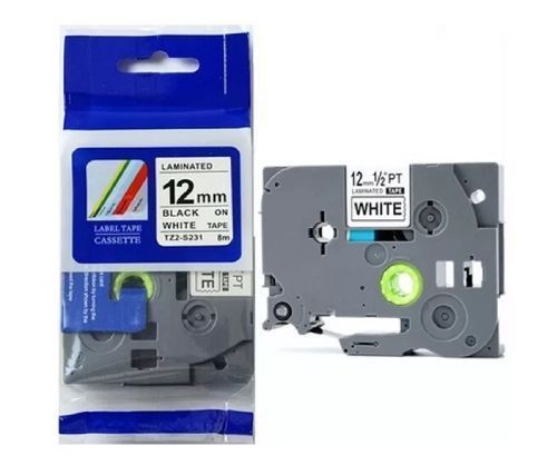 PUTY - Kompatibilna Brother TZe-231 Traka 12mm | Crno na Belo |