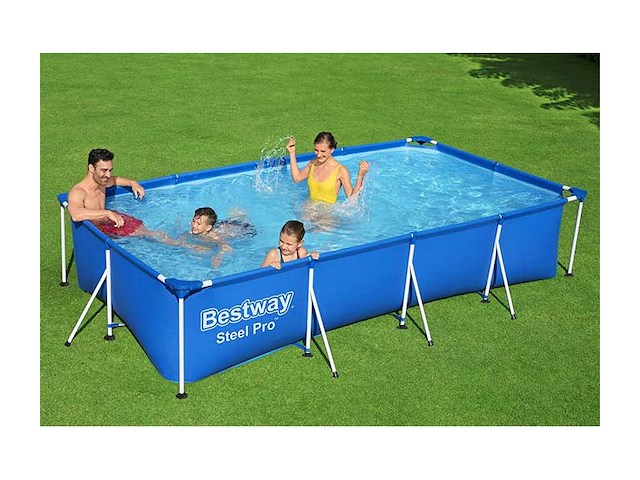 Bestway 56405 Pravougaoni bazen sa metalnom konstrukcijom 400 x 211 x 81