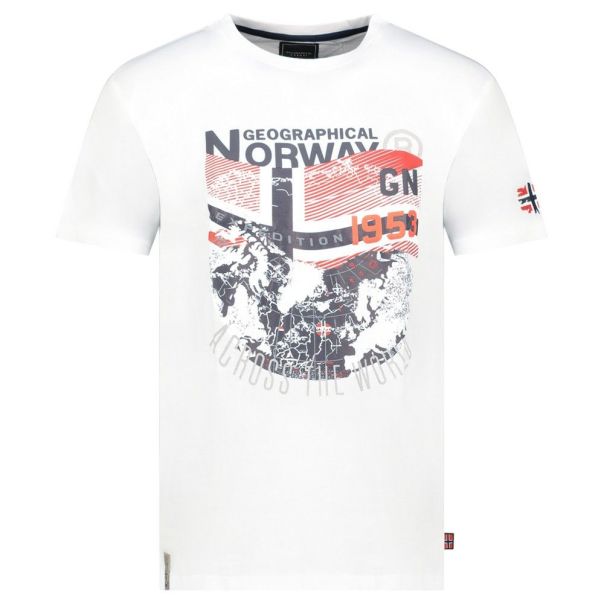 GEOGRAPHICAL NORWAY Majica kratak rukav jacross white db men 402 M