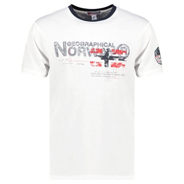 GEOGRAPHICAL NORWAY Majica kratak rukav jisland db white men 254 M