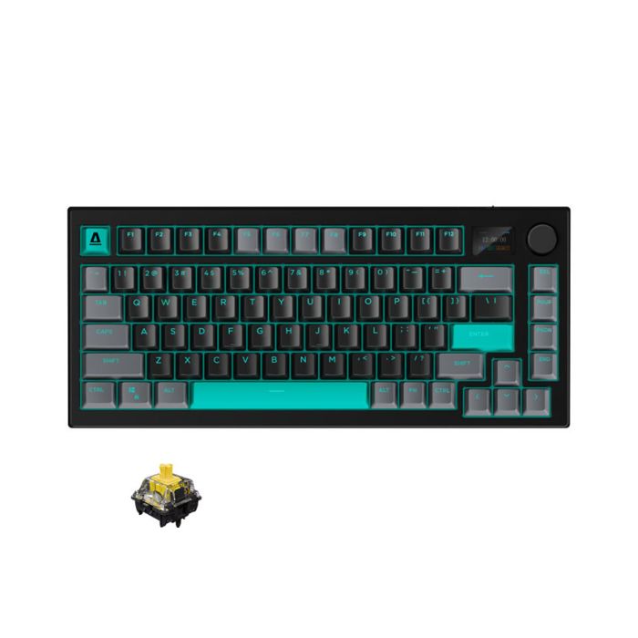 Tastatura AVAX GM02 PRO 75% Wireless / BT / LCD screen / Gateron Mechanical Silent Switch / Gasket Mount / US