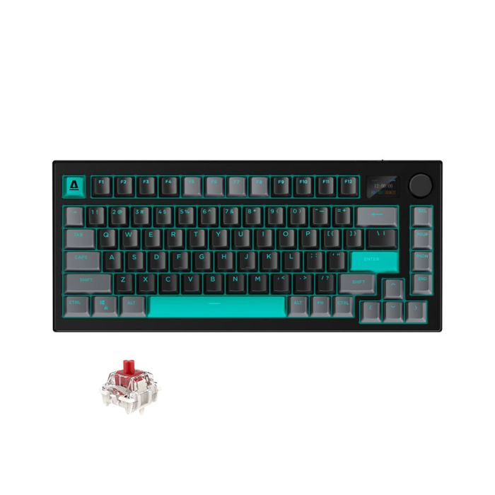 Tastatura AVAX GM02 PRO 75% Wireless / BT / LCD screen / Gateron Mechanical Red Switch / Gasket Mount / US