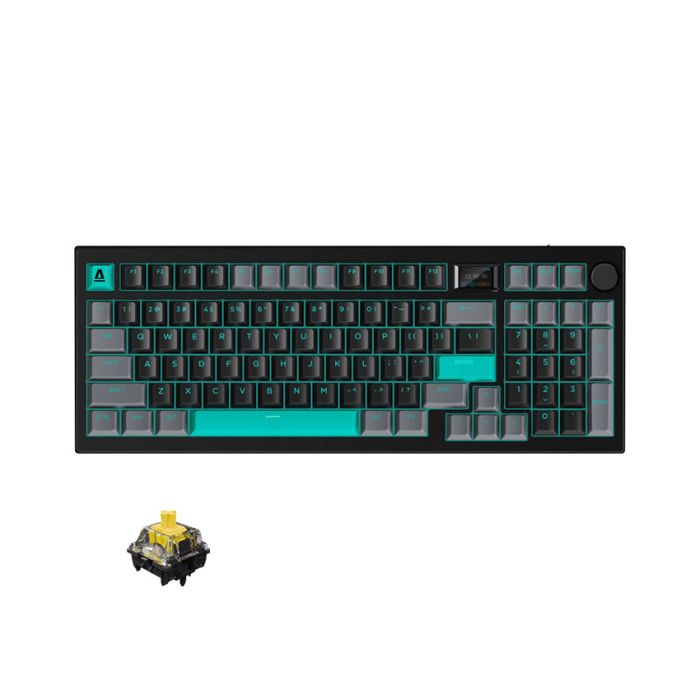 Tastatura AVAX GM03 PRO 98% Wireless / BT / LCD screen / Gateron Mechanical Silent Switch / Gasket Mount / US