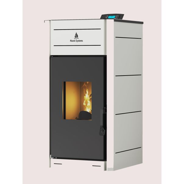 MARELI Kamin na pelet UNO 24 (3kW + 21kW) bela
