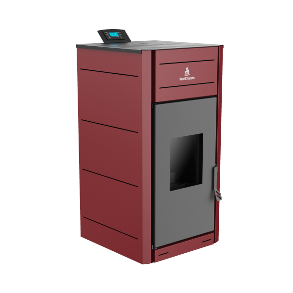 MARELI Kamin na pelet UNO 30 (4kW + 26kW) bordo