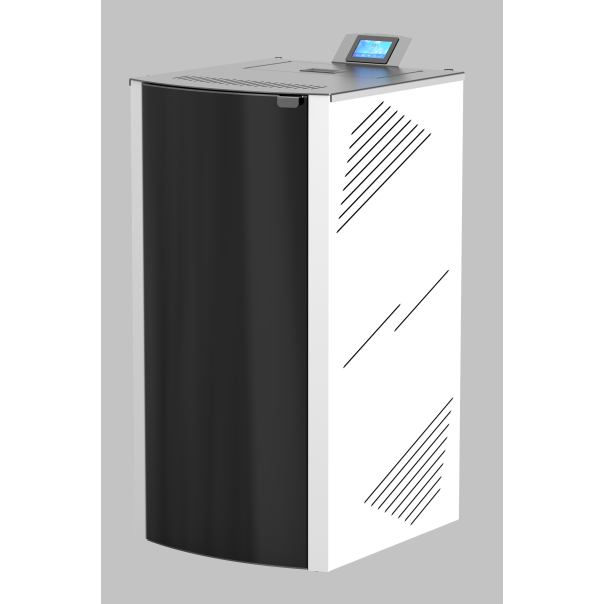MARELI Kamin na pelet ONYX FULL GLASS 30 (4kW + 26kW) bela