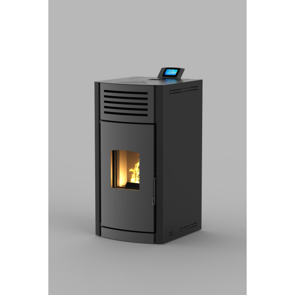 MARELI Kamin na pelet ONYX Hydro 30 (4kW + 26kW) crna