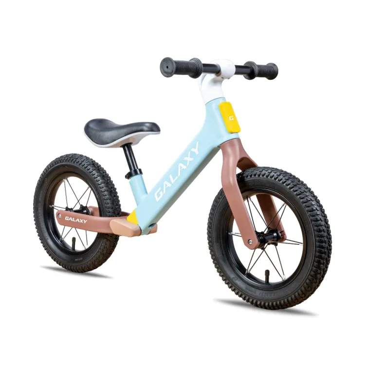 Balance bike 12" GALAXY COOPER sv.plava/braon
