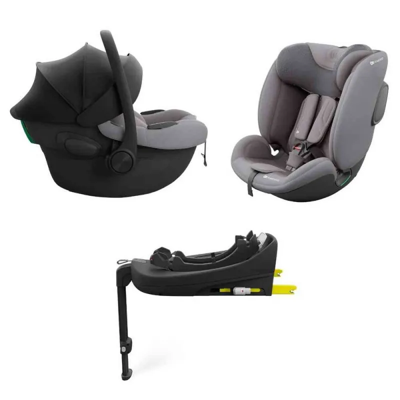 KINDERKRAFT SET AUTO SEDIŠTA I LITE I FIX ENDURA SAFE SA ISOFIX BAZOM GREY