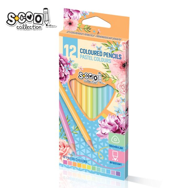 S-COOL Drvene bojice Pastel, set 1/24 sc1284