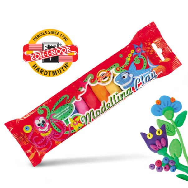 KOOH-I-NOOR Plastelin u celofanu, set 1/10