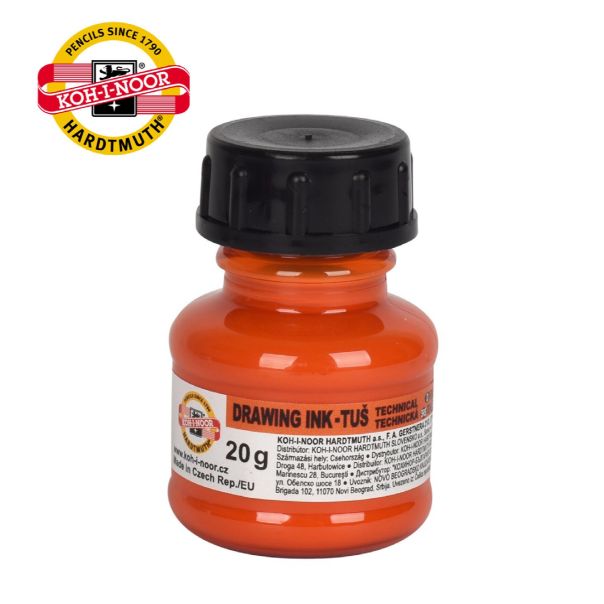 KOH-I-NOOR Tuš narandžasti 20gr 141700302