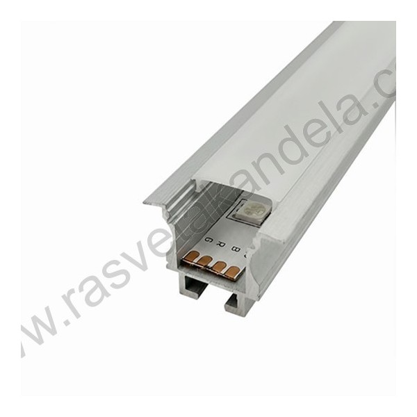 Aluminijumski ugradni profil 2000x25x19mm IP20
