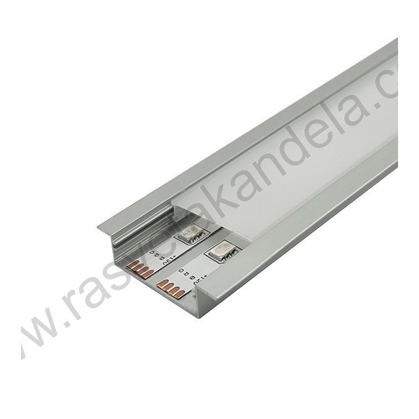 Aluminijumski ugradni profil 2000x55x10mm IP20