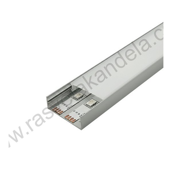 Aluminijumski nadgradni profil 2000x40x10mm IP20