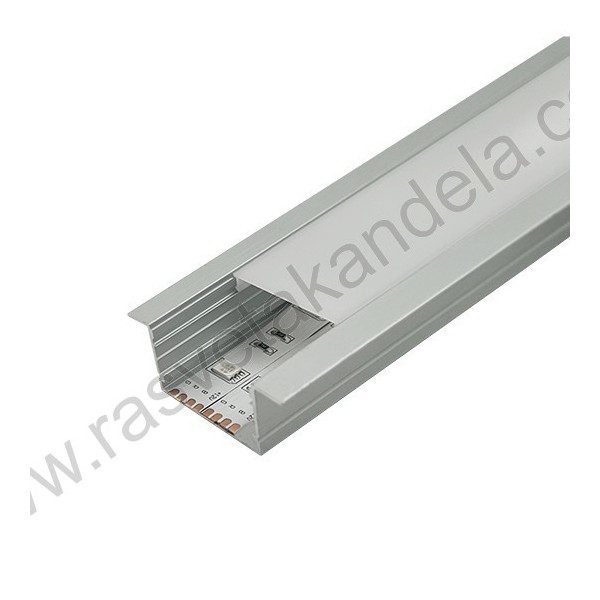 Aluminijumski ugradni profil 2000x44x20mm IP20