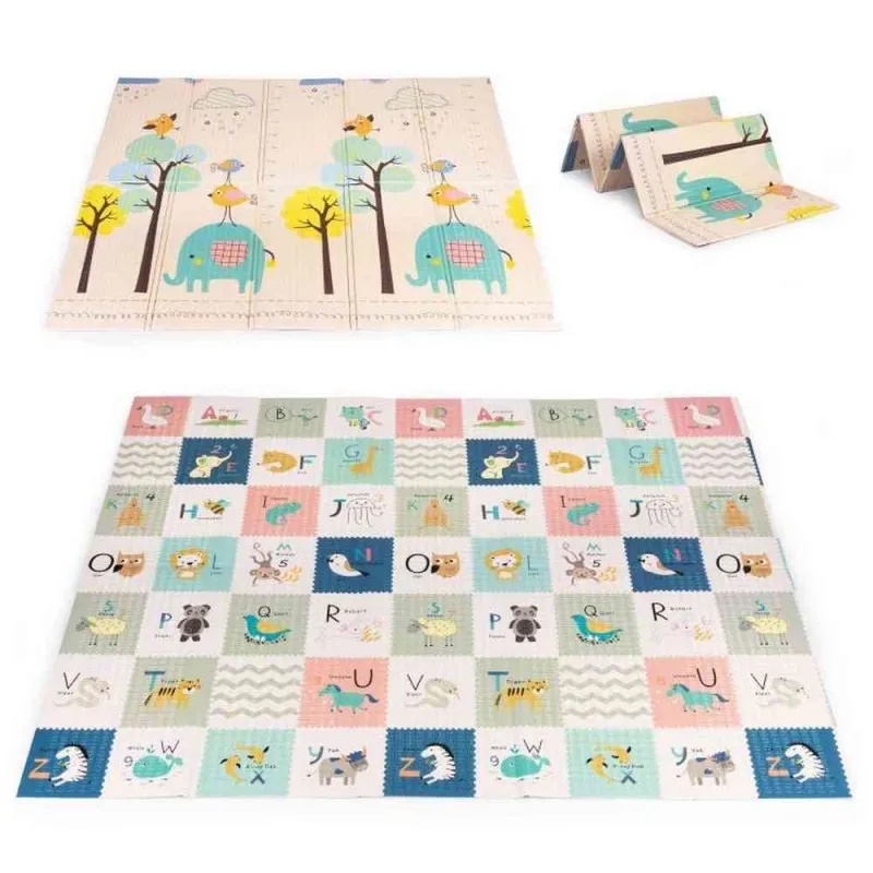EDUKATIVNA PODLOGA ZA IGRU SA DVA LICA SKLOPIVA SA TORBOM 200X180 ECOTOYS