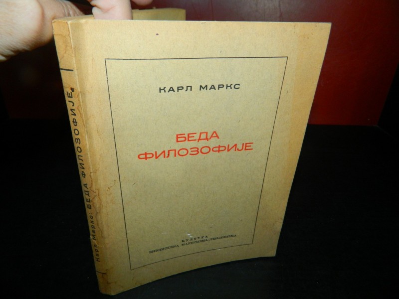 Beda filozofije, Karl Marks
