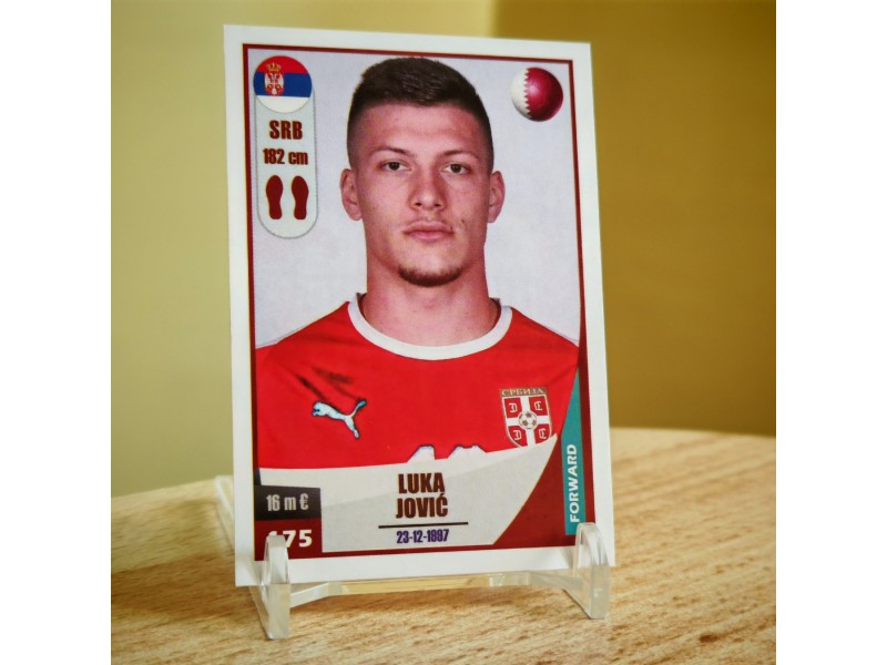 Luka JOVIC slicica - QATAR 2022 Rafo