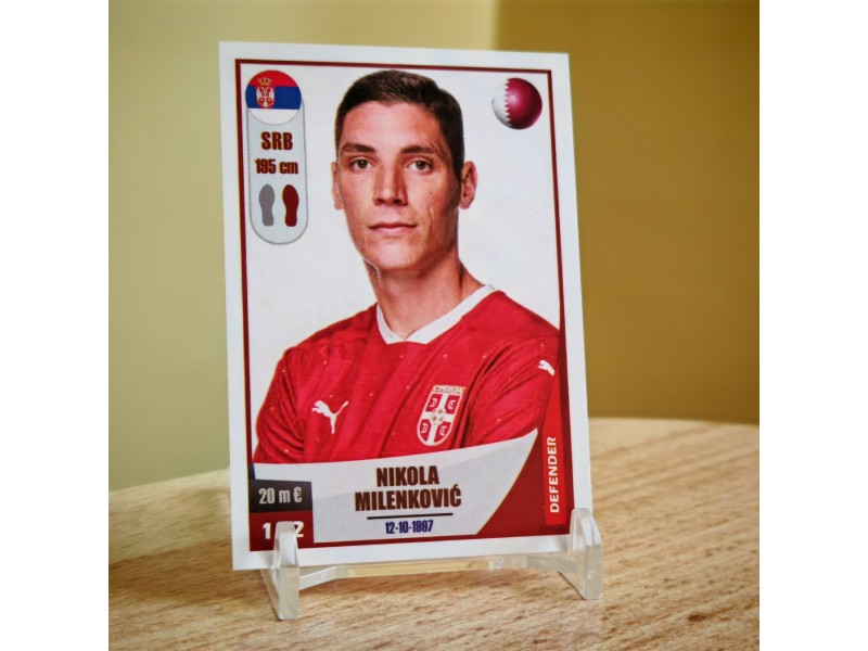 Nikola MILENKOVIC slicica - QATAR 2022 Rafo