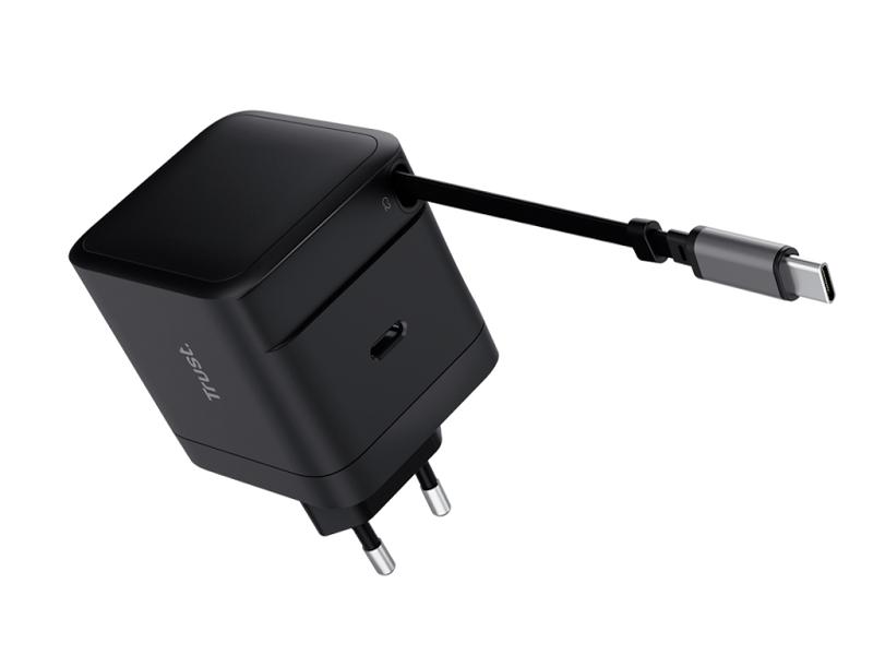TRUST MAXO 65W, USB-C PUNJAČ, 0.67M, CRNA (25805)