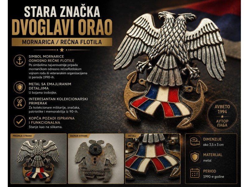 Značka za beretku Ratne mornarice vojske Jugoslavije