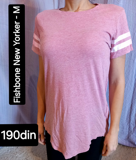 Fishbone New Yorker ženska majica roze M/38