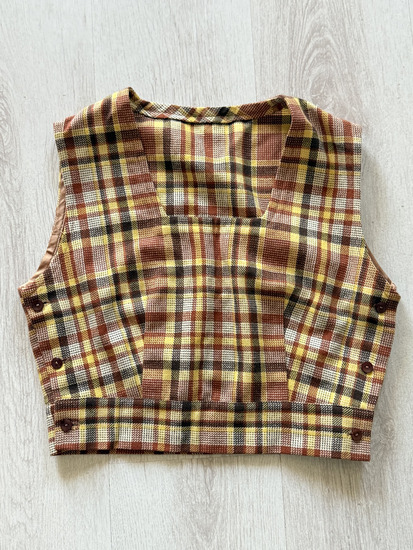 Presladak vintage prsluk crop top