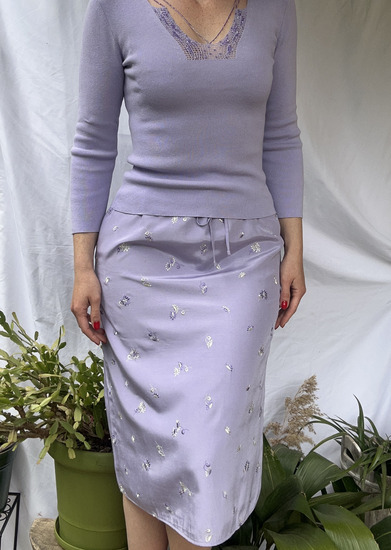 BCBG Max Azria bluzica + Marks & Spencer suknja