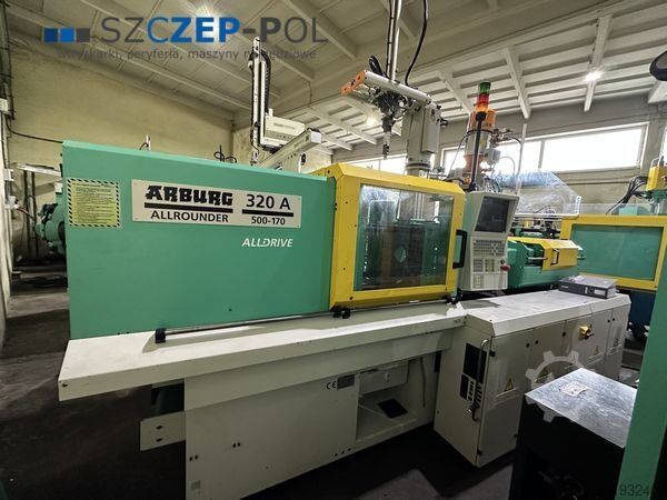 Mašina za brizganje plastike
Arburg 320A 500-170 mit dem Angußpicker / Elekt