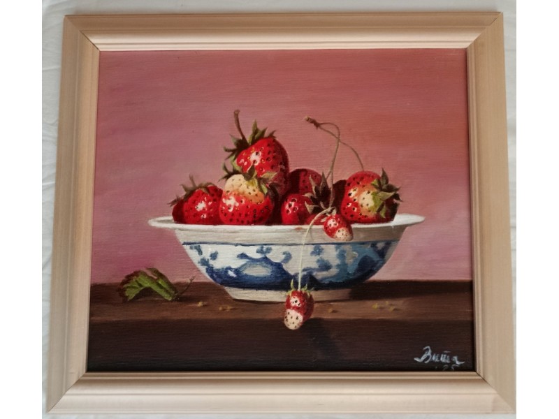 "Dar prirode", ulje, uramljeno 43x38 cm.