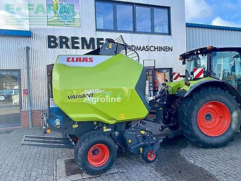 Claas variant 585 rc pro, vorführmaschine, d=0,90 bis 1,80 m ersteinsa balirka za četvrtaste bale