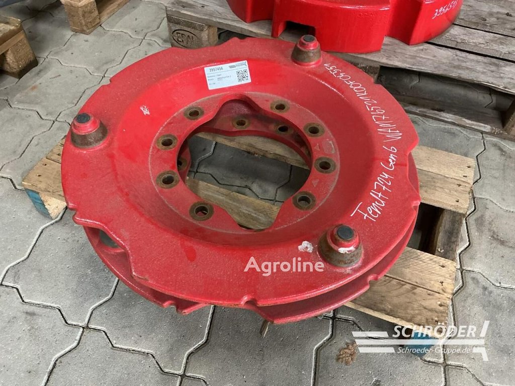 Fendt ANBAUSATZ / ADAPTERPLATTEN RADGEWICHTE protivteža traktora