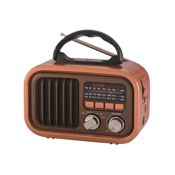 Prenosni retro Bluetooth radio 7771BT/B NS-7771BT/B