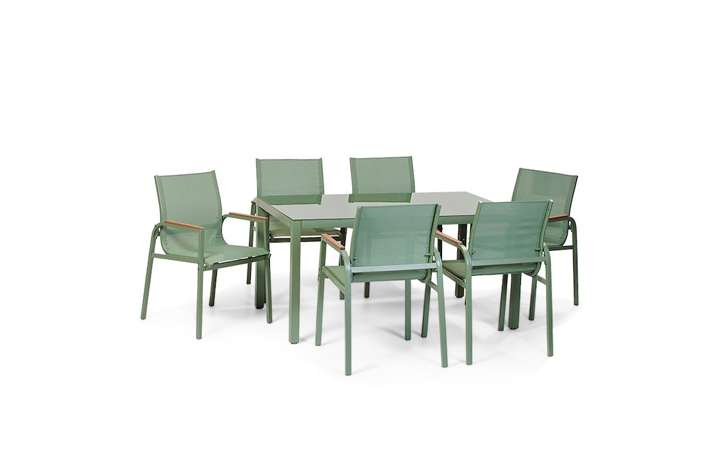 Baštenski set sto + 6 stolica Olive (A+B)