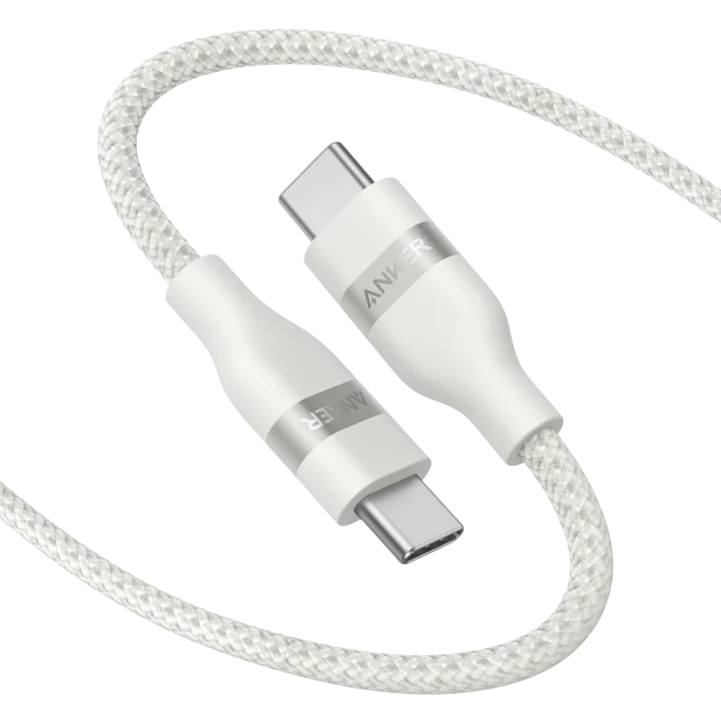 ANKER Zolo ojačani kabl USB-C na USB-C 240W, 0.9m, Beli