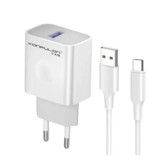 Kućni punjač Konfulon C69C fast 20W + kabal type C