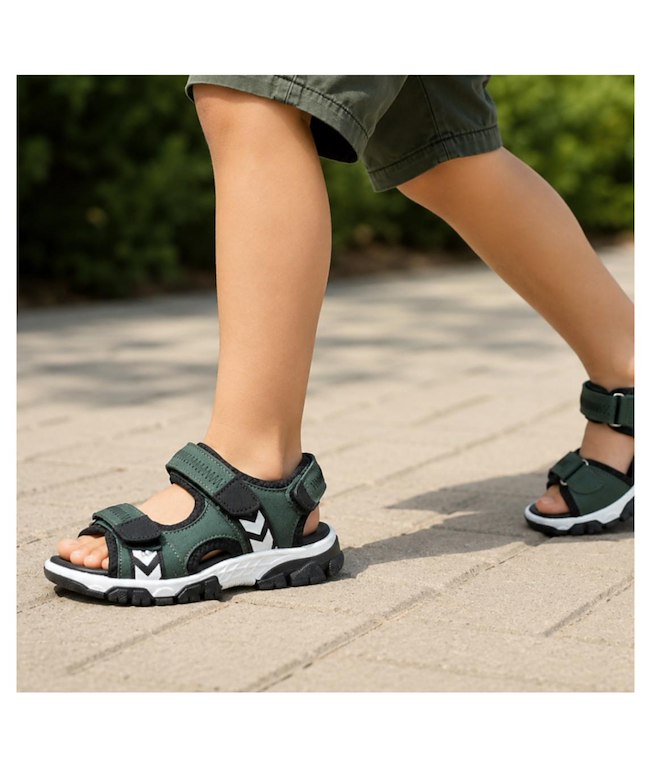 DEČIJE KOŽNE SANDALE - SIBEL / GREEN