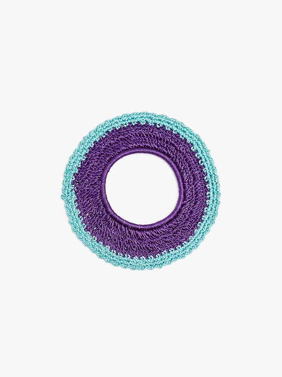 BICOLOR CROCHET HAIR TIE