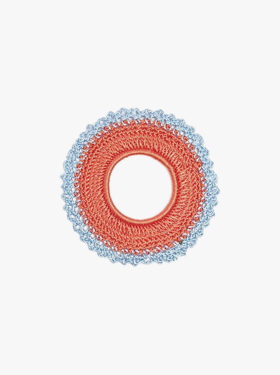 BICOLOR CROCHET HAIR TIE