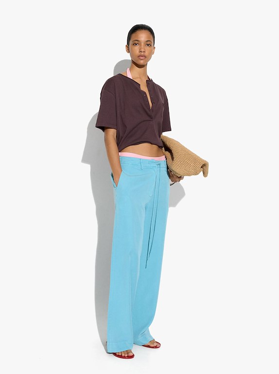 PLAIN TROUSERS 100% LYOCELL