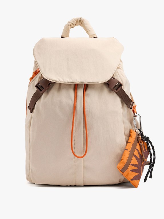 NYLON BACKPACK WITH PENDANT