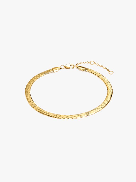 SNAKE CHAIN BRACELET - STAINLESS STEEL