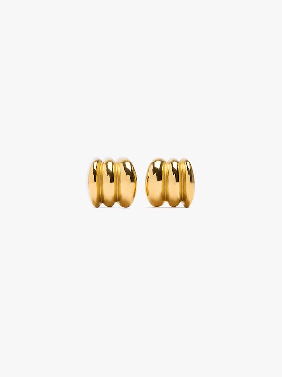 EARRINGS WITH TRIPLE EFFECT - STAINLESS STEEL